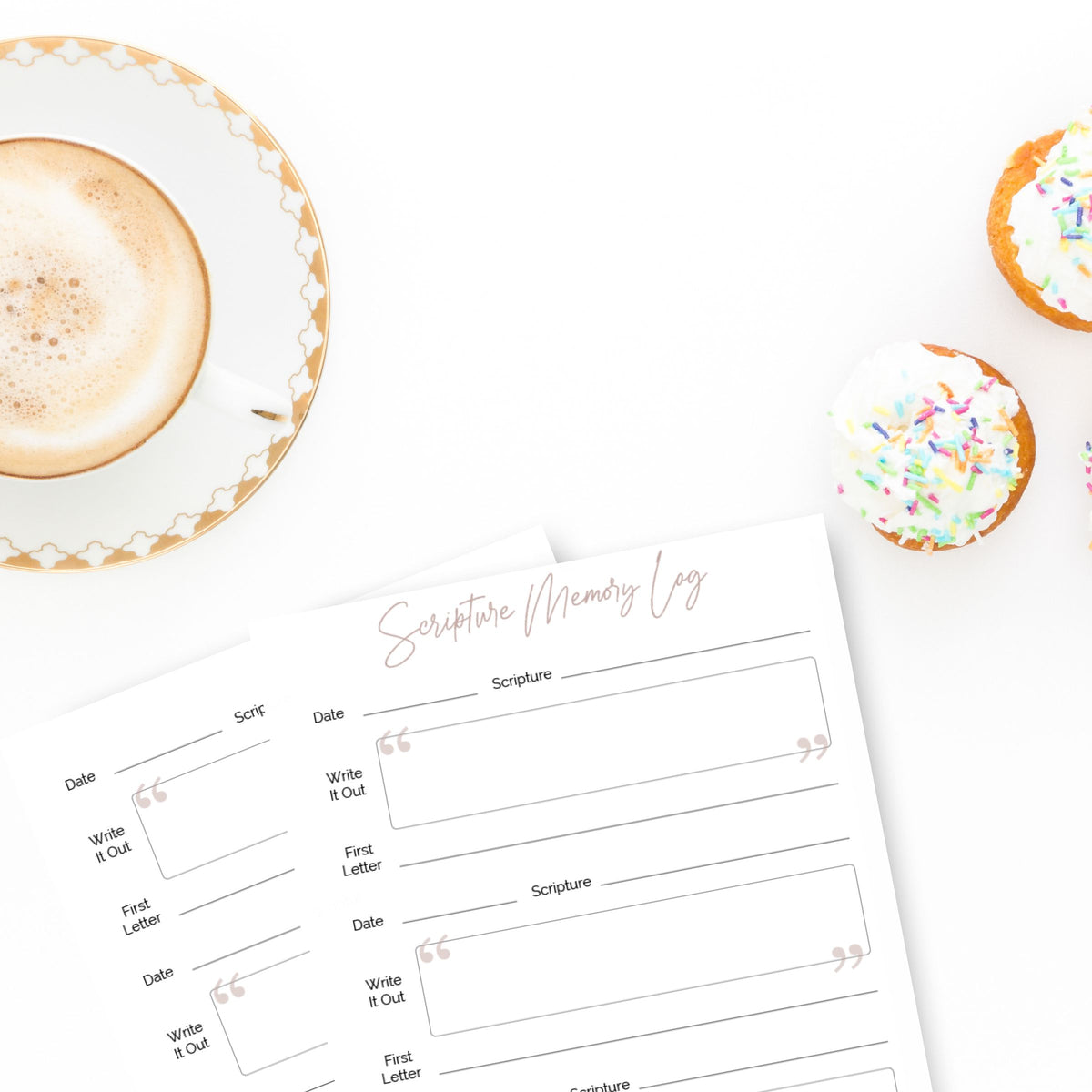 Scripture Memory Journal PDF | Instant Download – Faithfully Planted